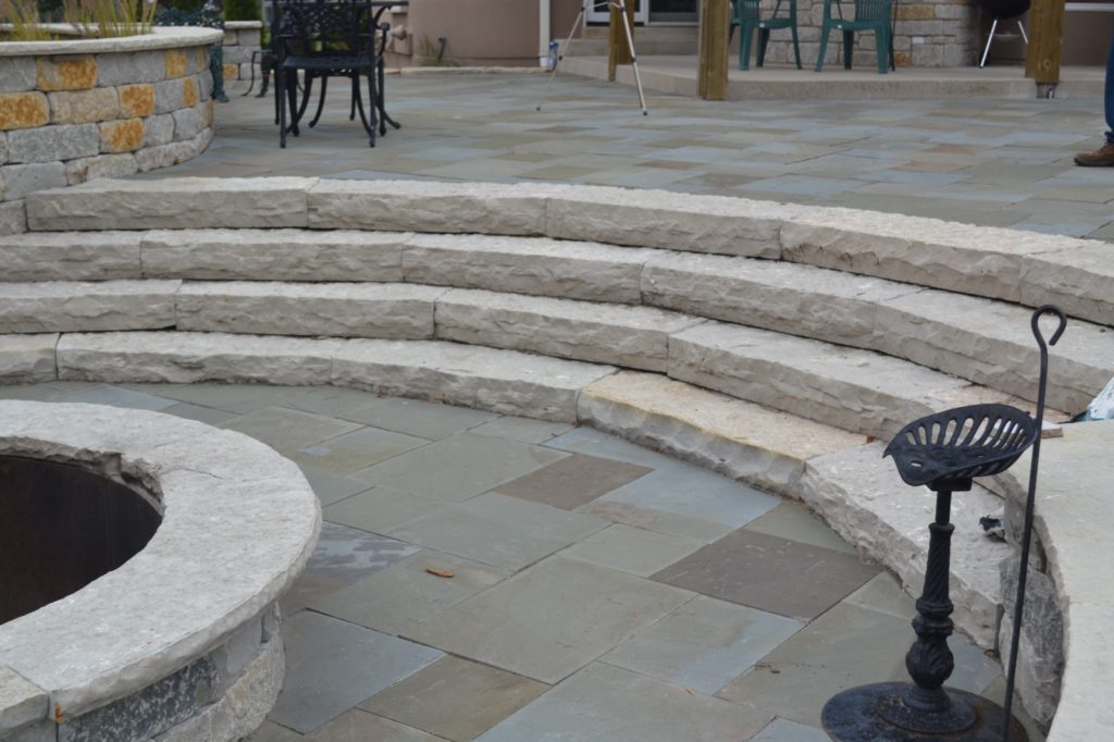 Lannon Natural Top Rockface Steps - Monacelli Stone Company